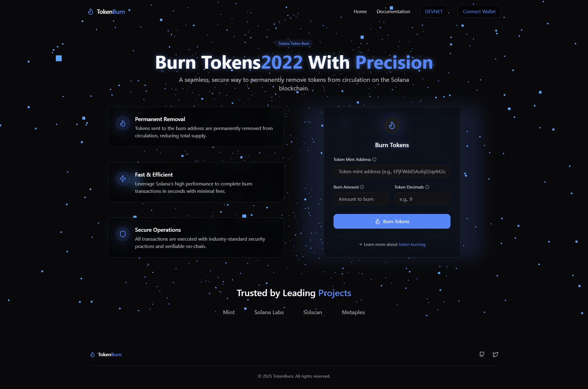 GitHub - CodeWithAbbass/Burn_SolanaToken2022: The Solana Token 2022 Burn DApp is a user-friendly ...